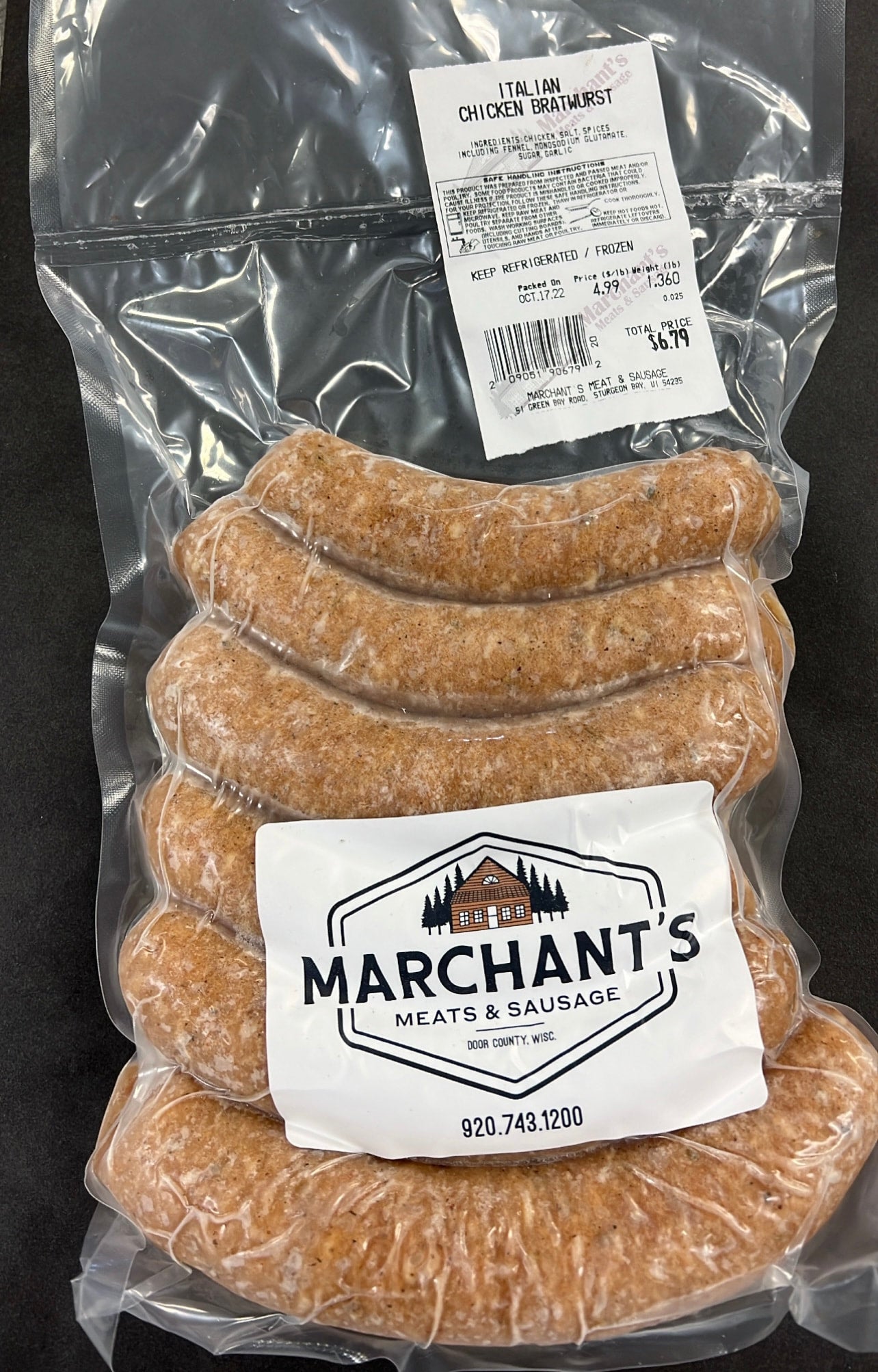 Italian Chicken Bratwurst | Marchant's Meats & Sausage